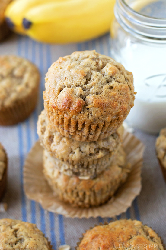 Banana Oatmeal Muffins Life Made Simple