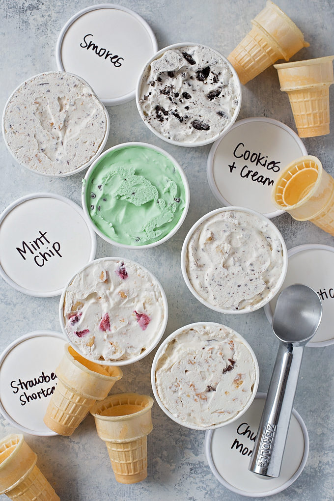 No Churn Ice Cream 6 Different Flavors Life Made Simple