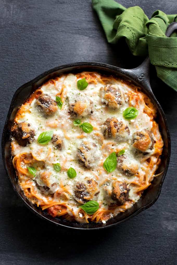 Baked Spaghetti And Meatballs Recipe Life Made Simple Bakes