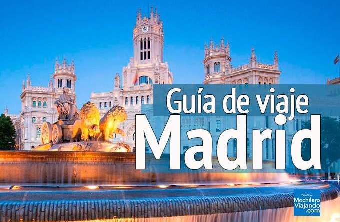 Guía De Viaje A Madrid En Infografía Mochilero Viajando