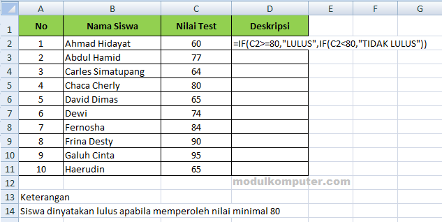 Cara Membuat Grade Nilai Excel Hongkoong Riset