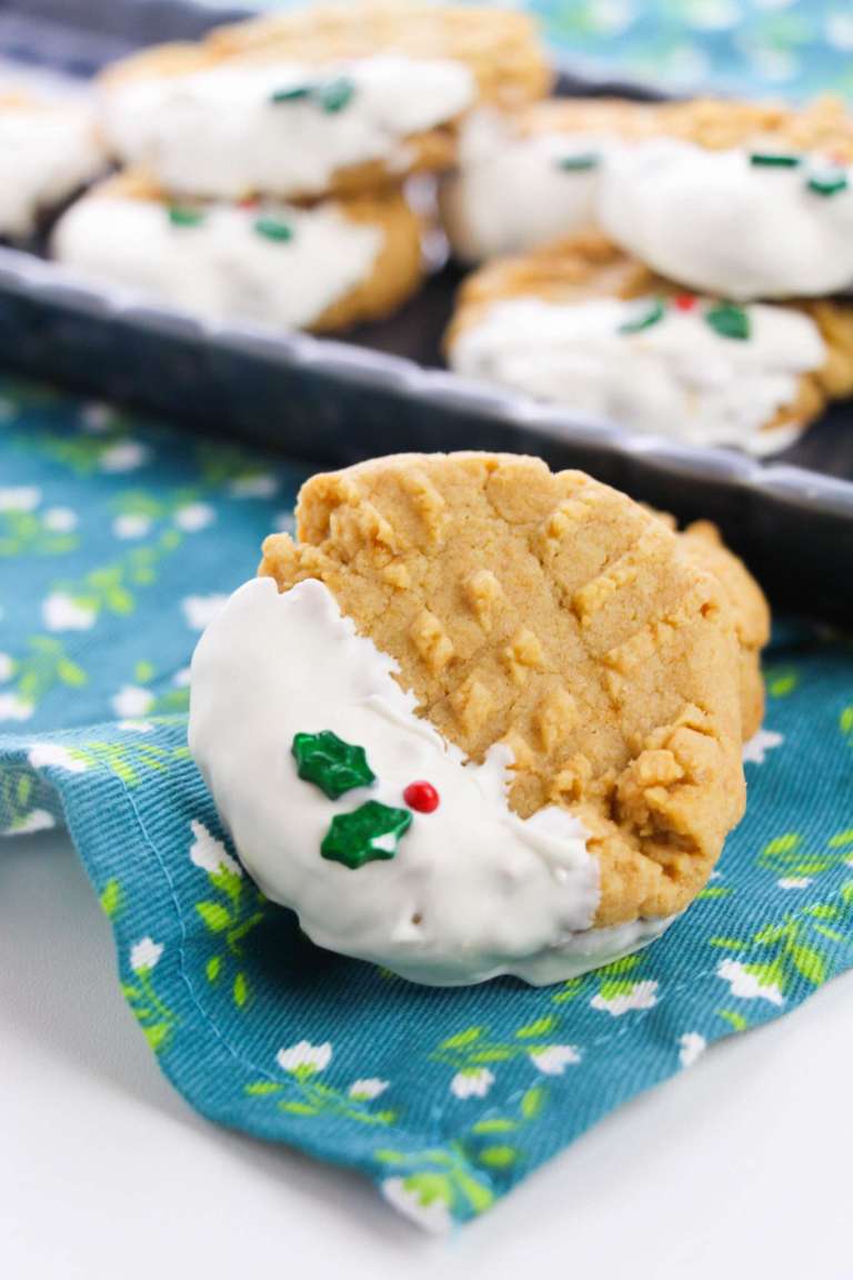 Christmas Peanut Butter Cookies Made In A Pinch