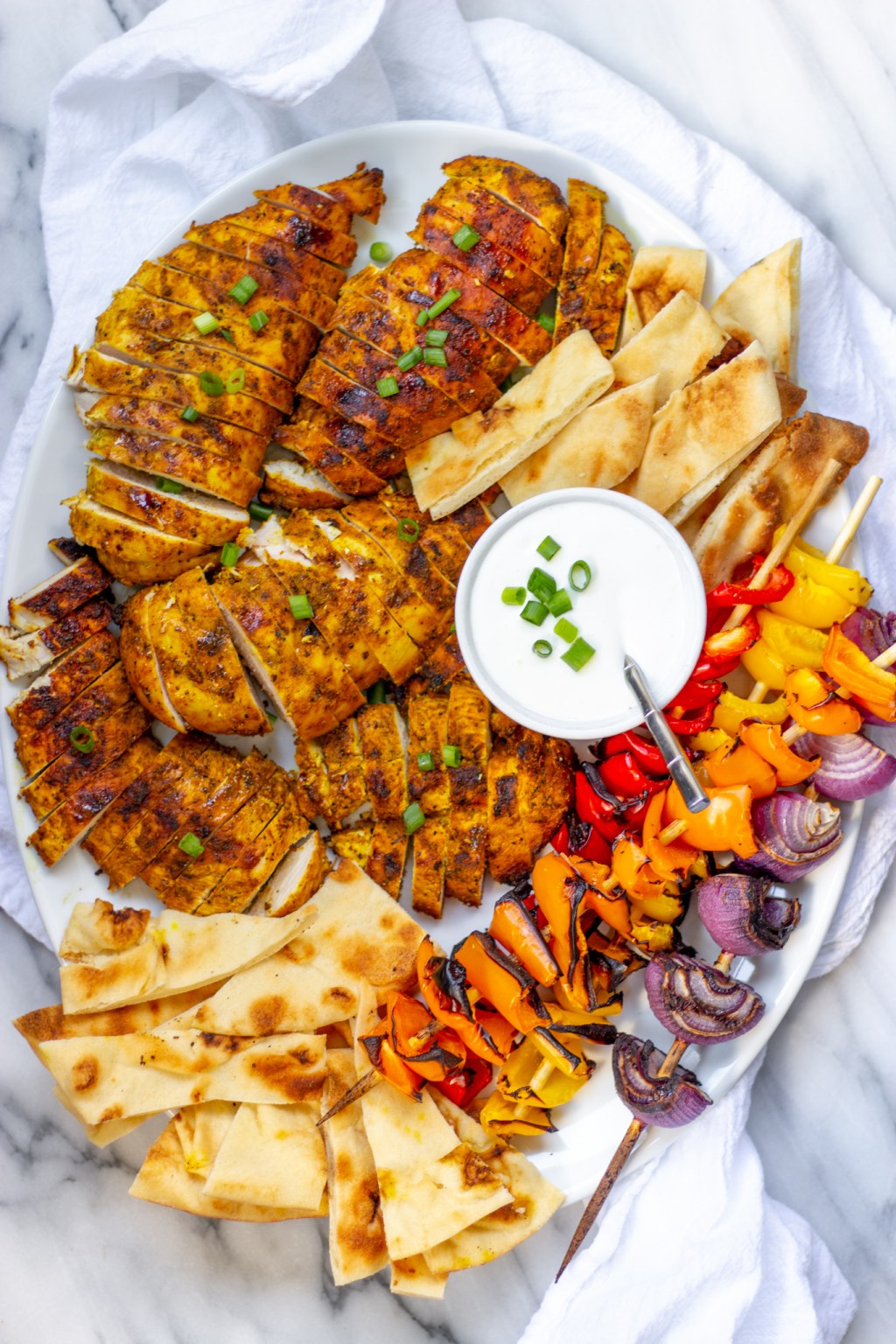 Grilled Chicken Shawarma Platter • Mandy Jackson