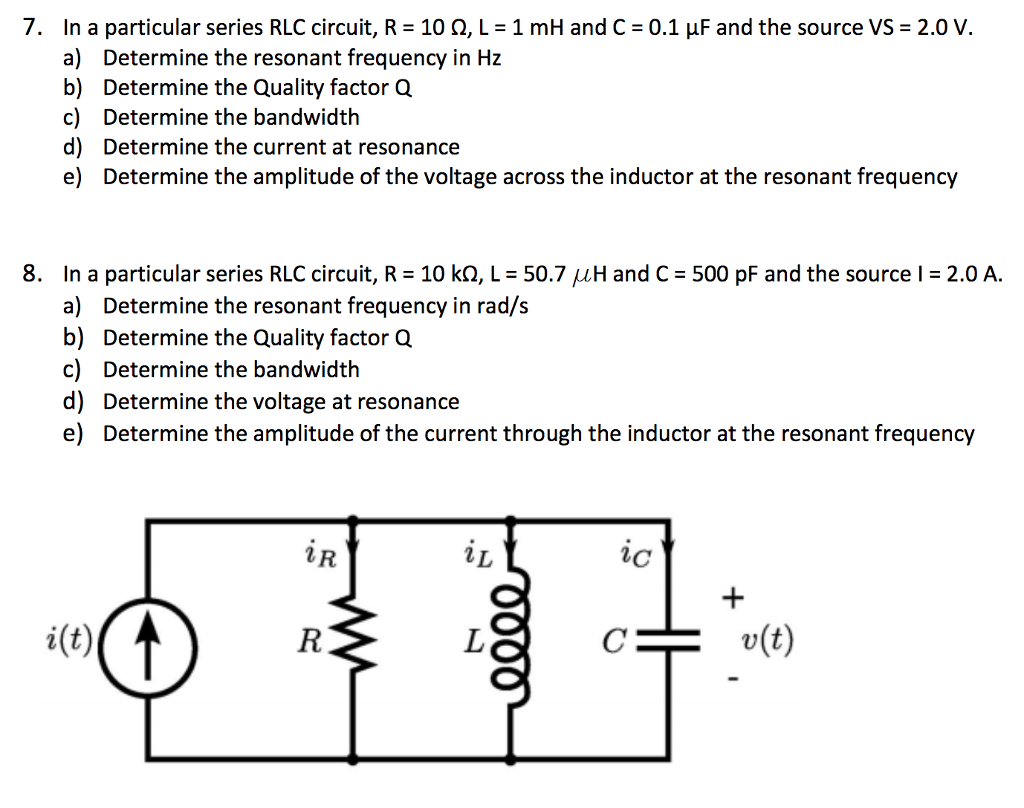 What Is Bandwidth In Resonance Rlc Circuit Circuit Diagram