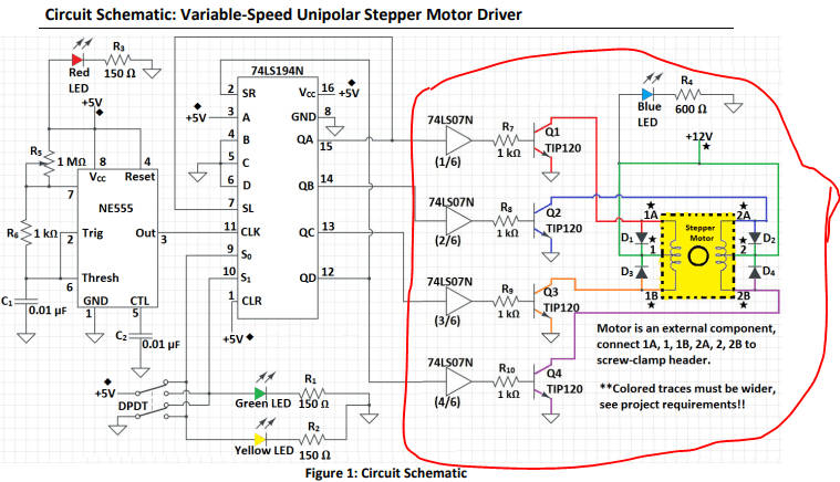 Stepper Motor Circuits Schematics Circuit Diagram