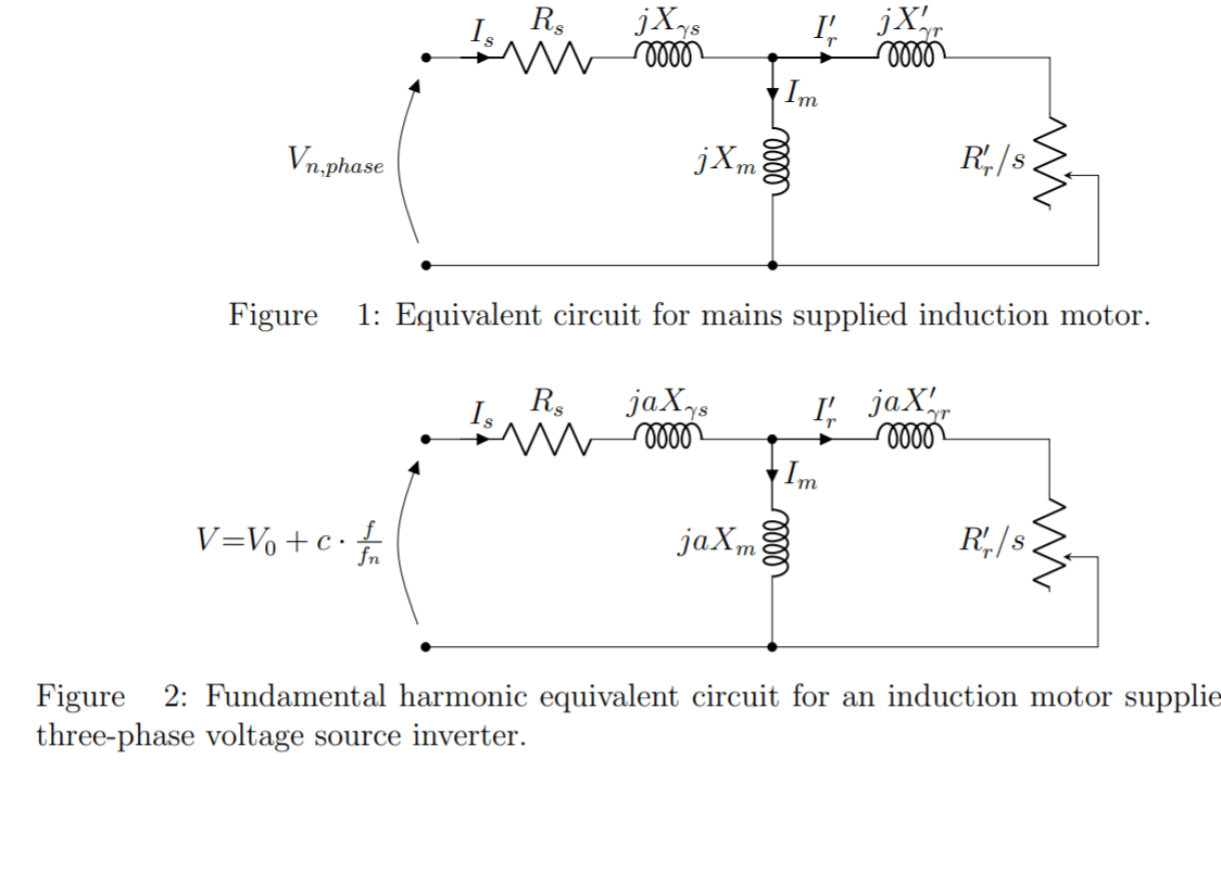 Equivalent Circuit Of Three Phase Squirrel Cage Induction Motor