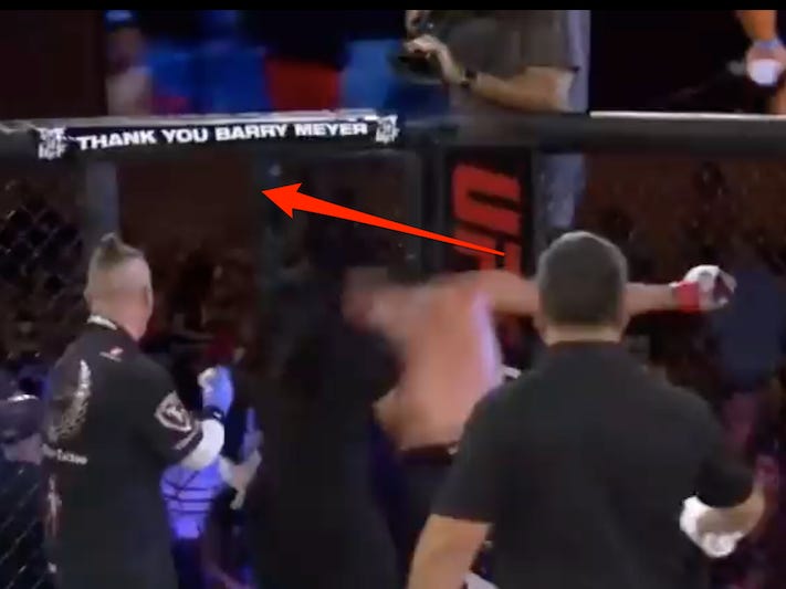 Panic At An Mma Event When A Fighter Nearly Broke Out Of The Cage After