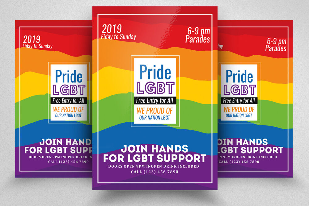 Pride Flyer Template Free