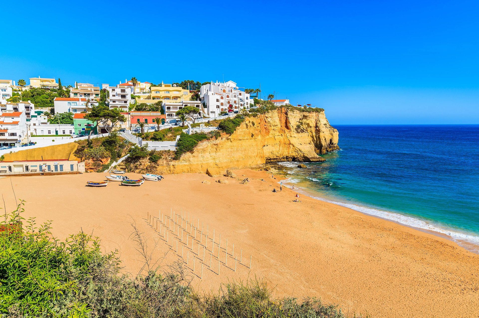 Portugal Algarve Strand Pin Van San Kamps Op Portugal Portugal