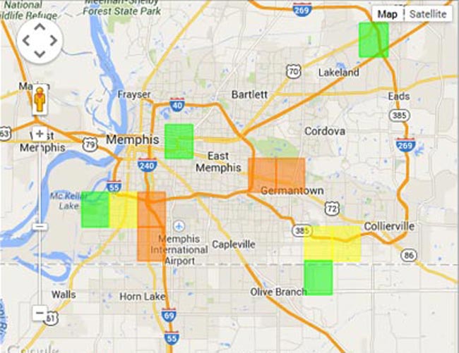 Memphis Power Outage Map Map Of West Coast Of Florida