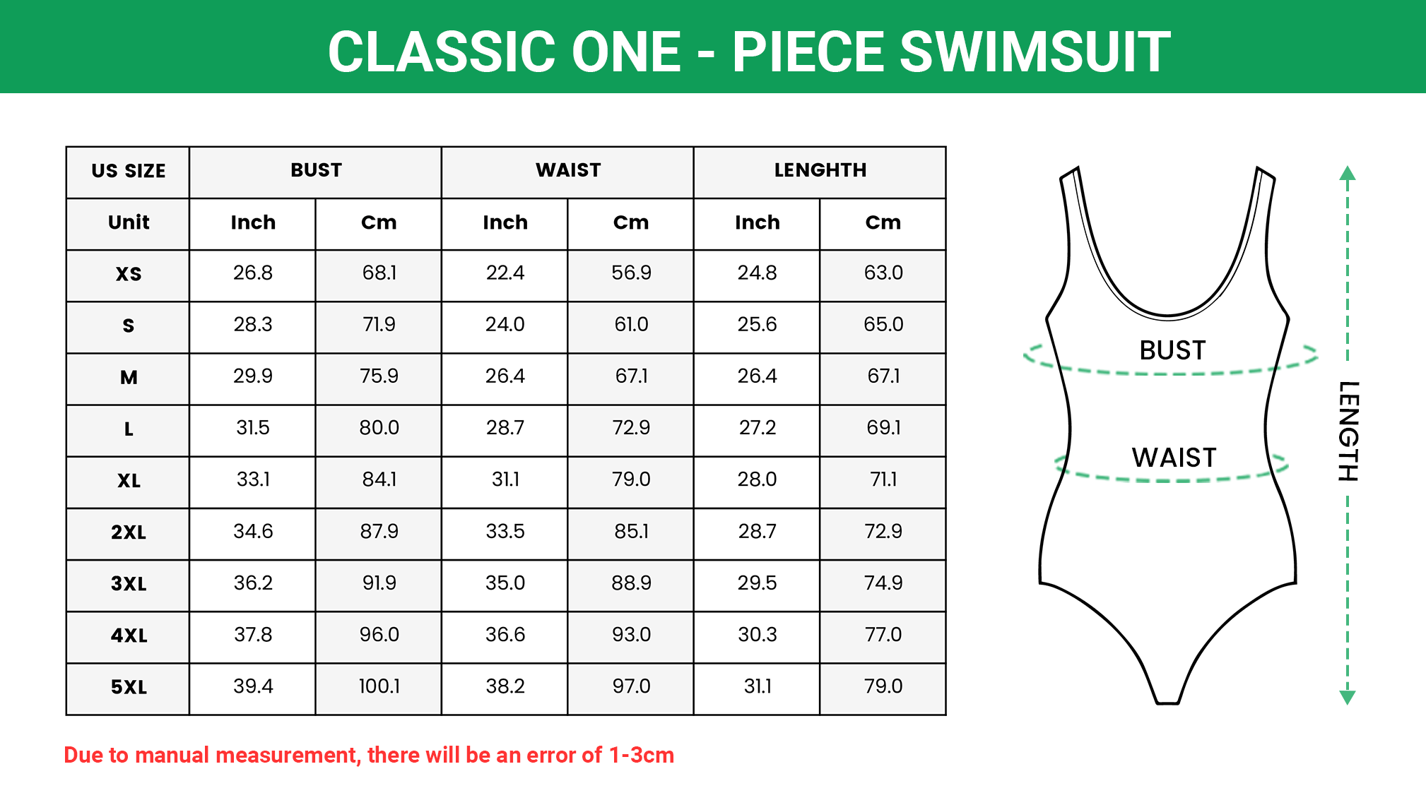 The Best One Piece Swimsuit Size Chart Ideas Ibikinicyou