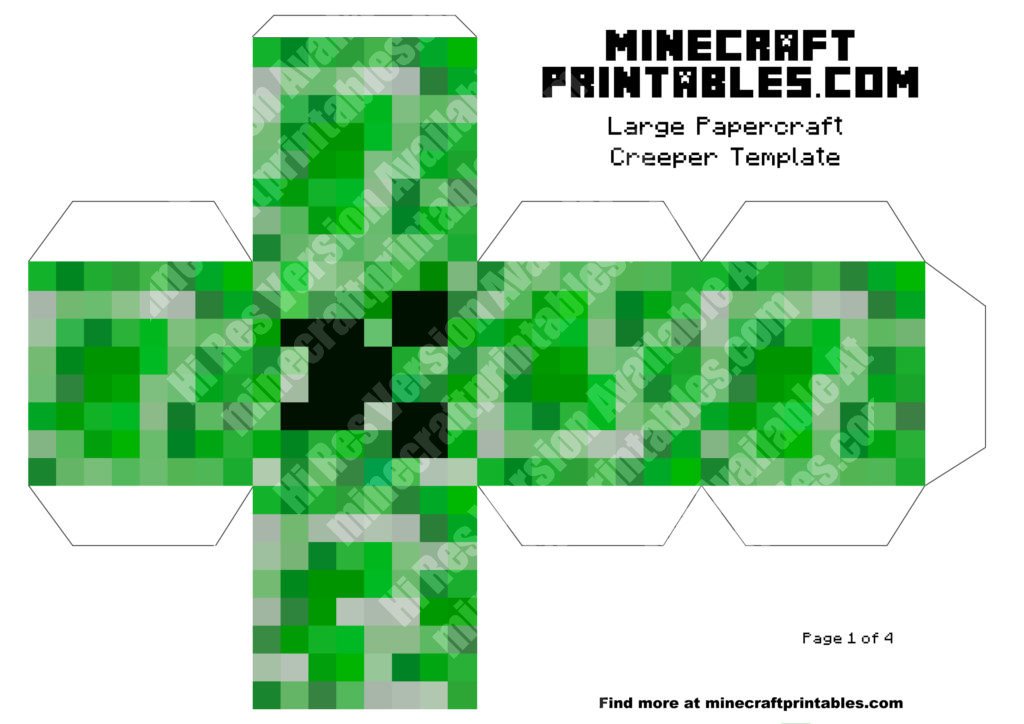 Minecraft Printable Paper