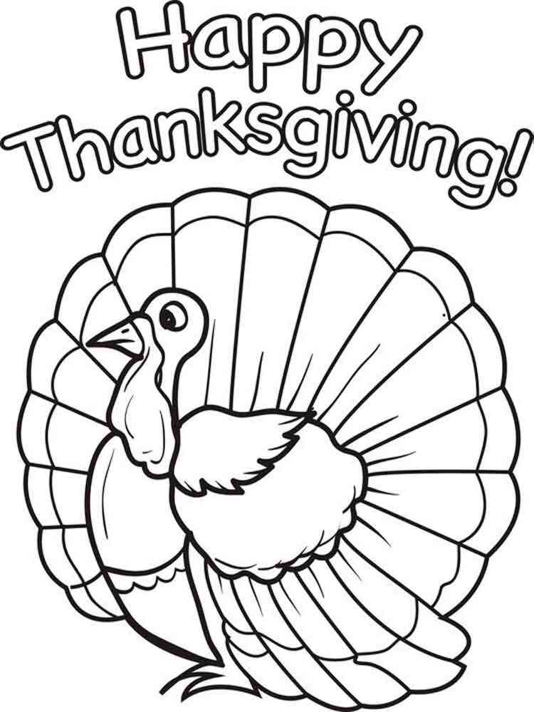 Printable Happy Thanksgiving Coloring Pages