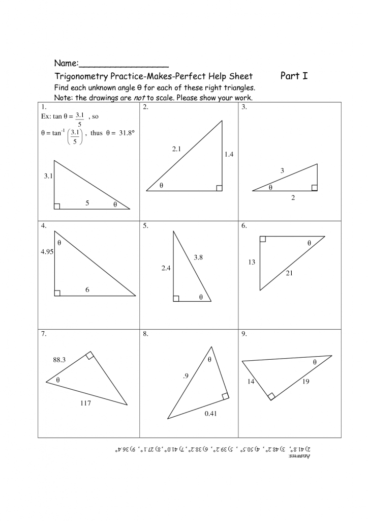 20 Right Triangle Trigonometry Worksheet Pdf Worksheets Decoomo