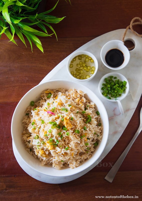 Restaurant Style Egg Fried Rice Not Out Of The Box