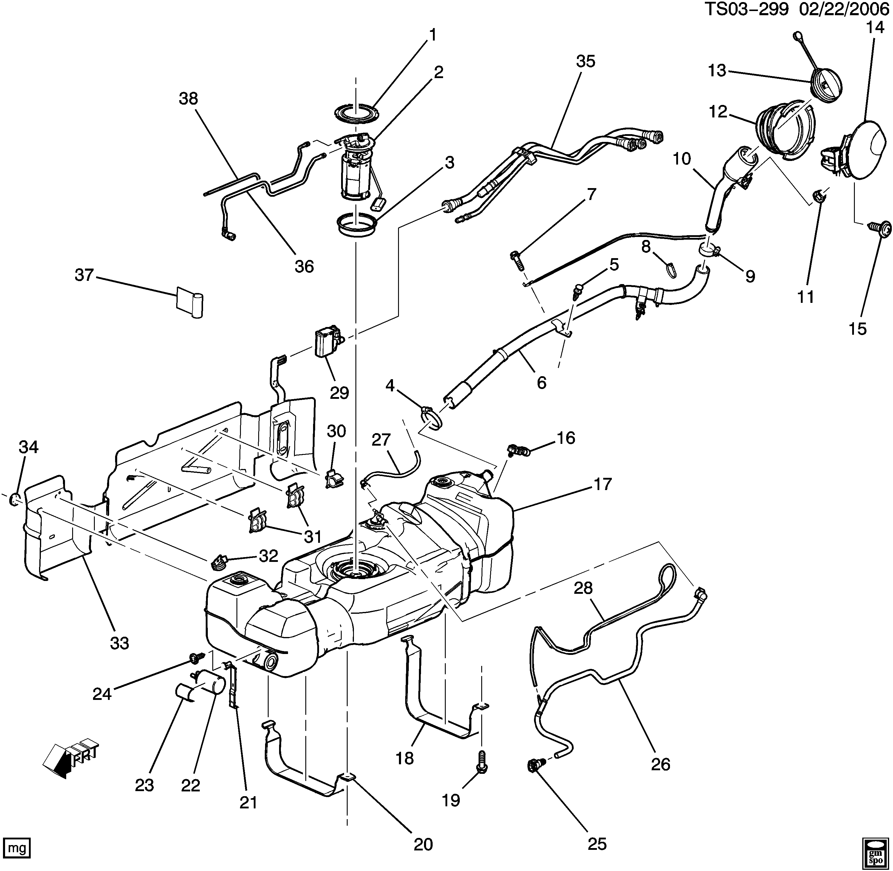 2005 Chevy Trailblazer Fuel Line Diagram