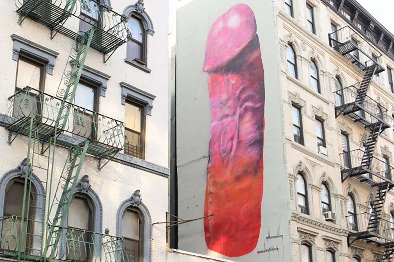 Enormous Penis Pops Up In Nyc