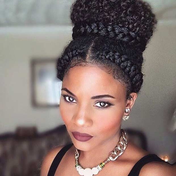 10 Updo With Natural Hair The Fshn