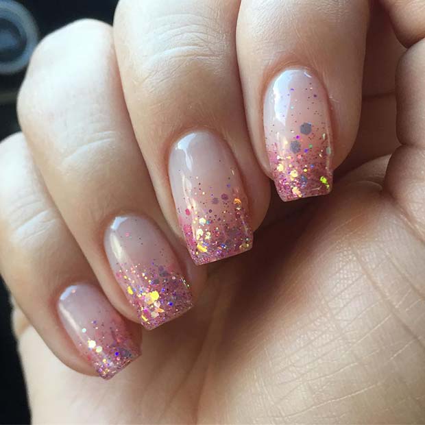 Glitter Nail Designs For Short Nails Let Your Fingertips Shine In 2023