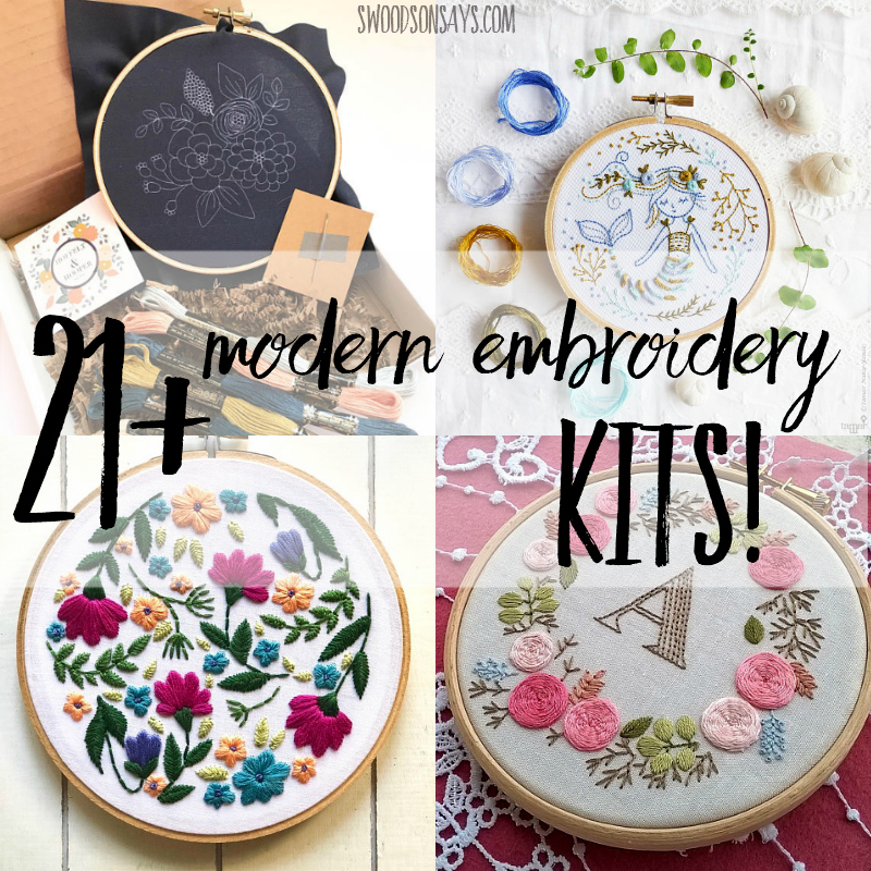 The Best Modern Embroidery Kits For Beginners Swoodson Says