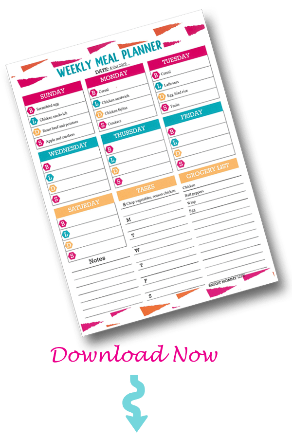 Editable Meal Planner Template