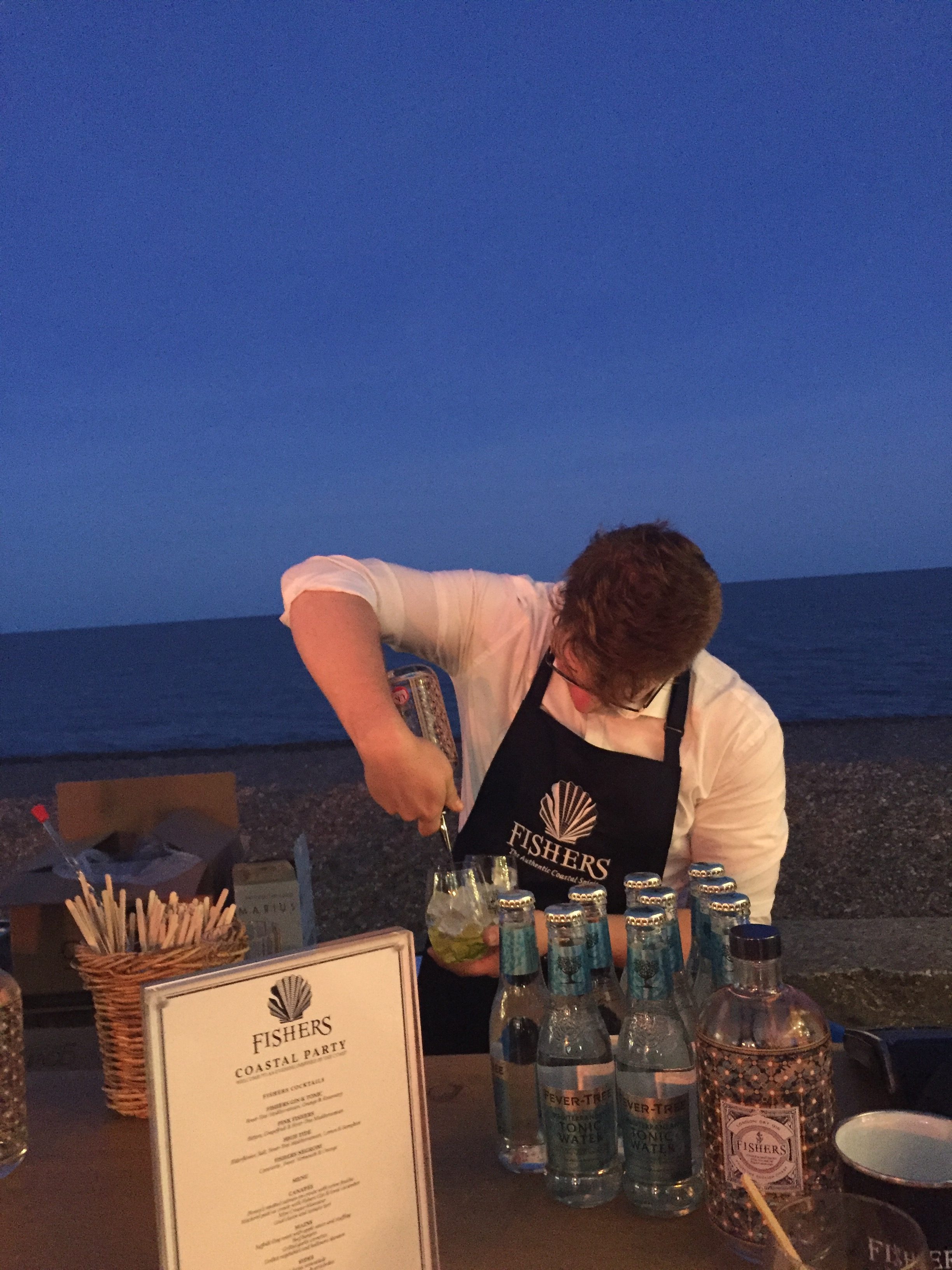 Fishers Gin Coastal Party Sampling Suffolk