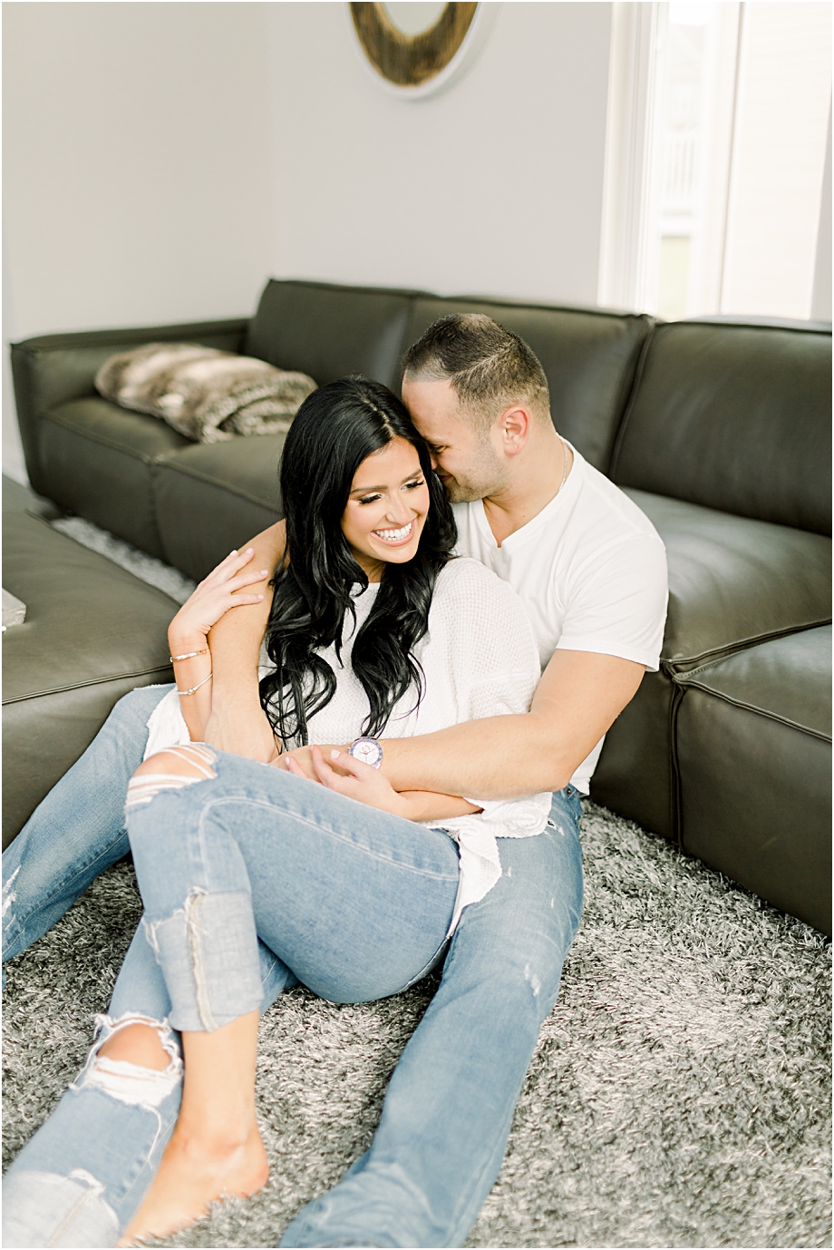 Cozy Fun Engagement Session At Home Sarah Canning Photography