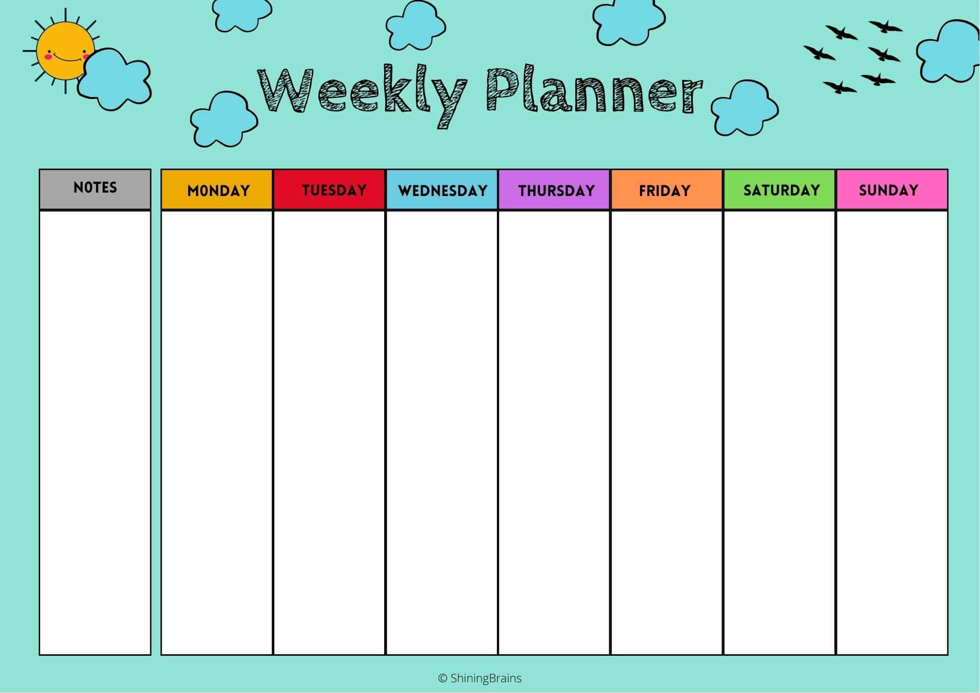 Weekly Planner Printable