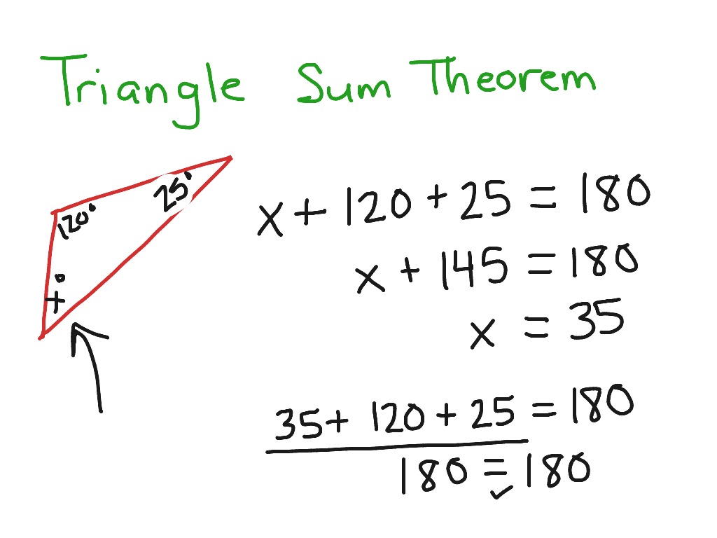 Triangle Sum Theorem Examples