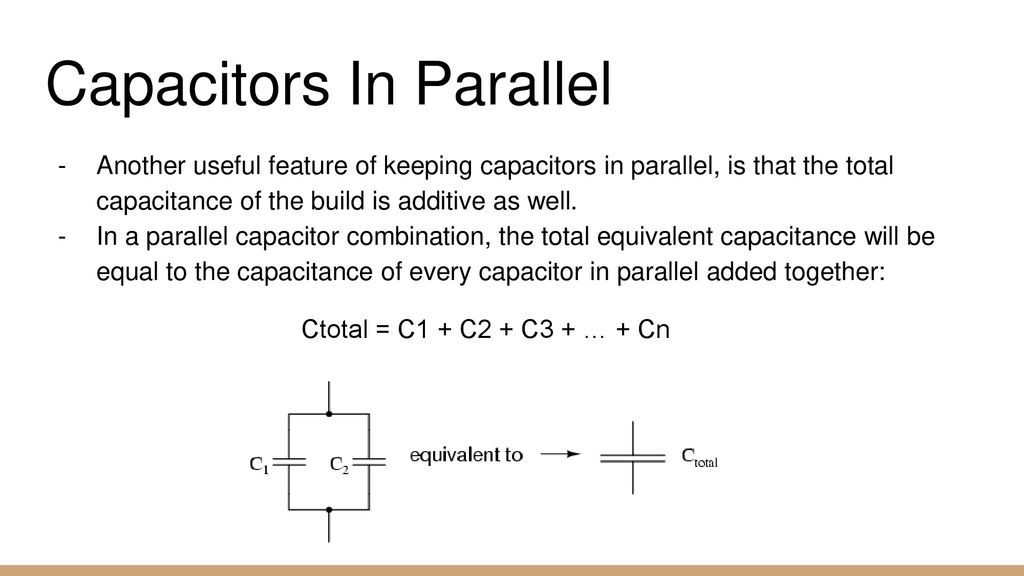 Capacitors In Series And Parallel Circuits Ppt Circuit Diagram