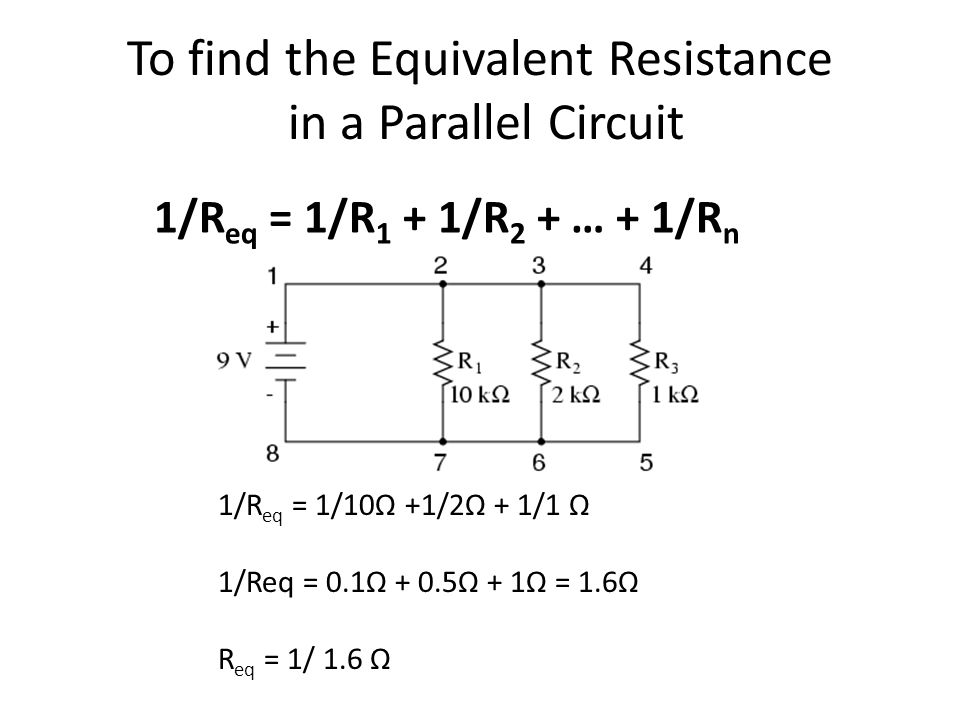 How To Find The Resistance In Parallel Circuit Wiring Diagram