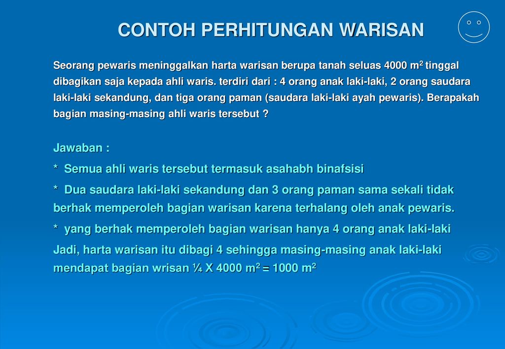 Contoh Soal Ahli Waris Sinau