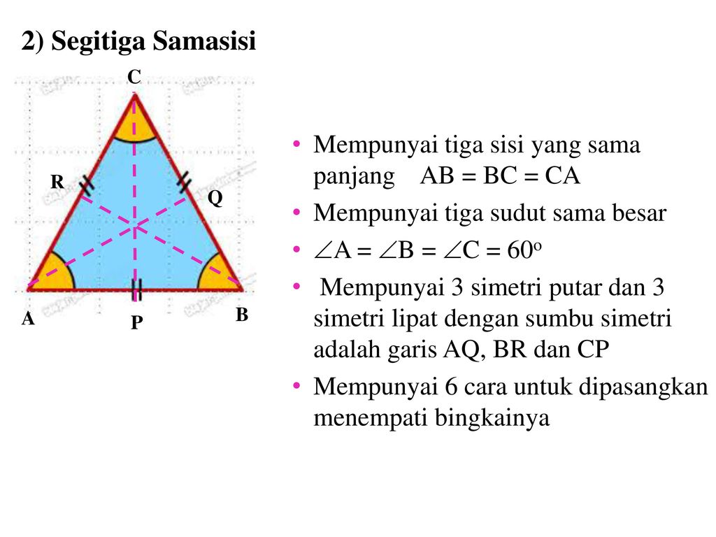 Sumbu Simetri Segitiga Sama Sisi Studyhelp