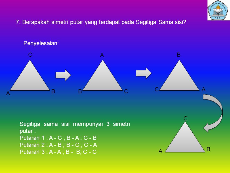 Berapa Simetri Lipat Yang Dimiliki Segitiga Sama Sisi Brain