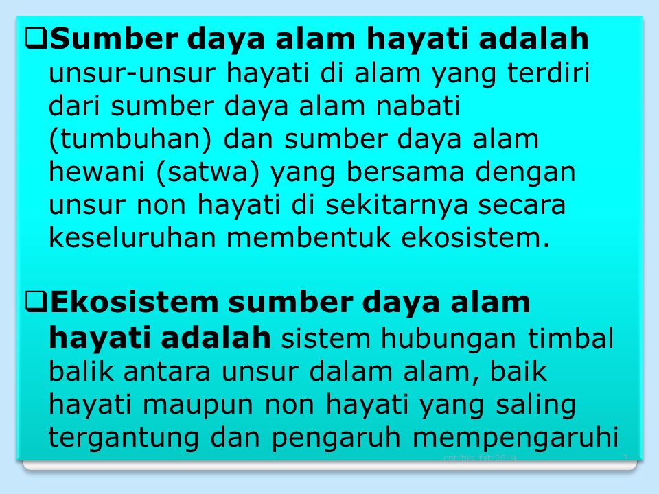 10 Contoh Sumber Daya Alam Hayati Dan Non Hayati Meteor