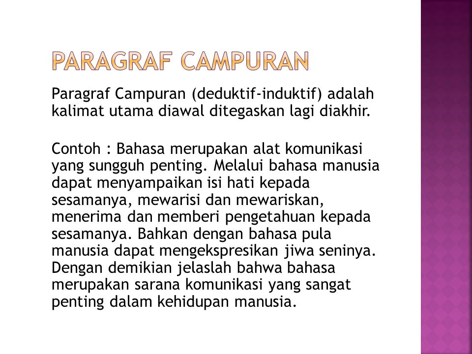 16 Contoh Paragraf Deduktif Dan Induktif Tentang Gizi Contoh Makalah