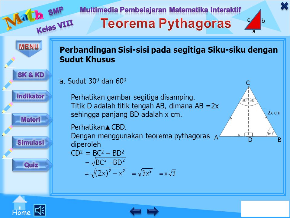 Sudut Istimewa Pythagoras Ilmu