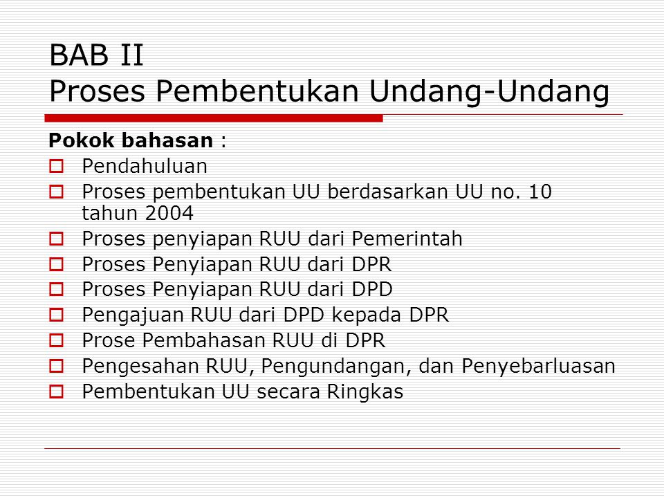 Pembuatan Undang Undang Brain