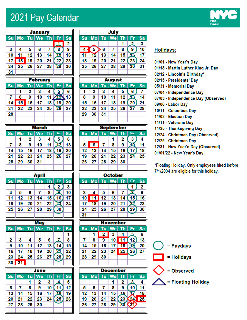 Nyc Doe Payroll Calendar 2022 23 Printable Word Searches