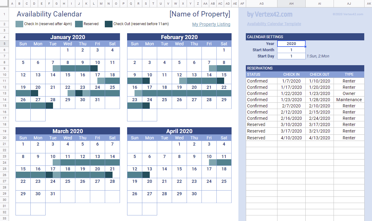 Calendar Template By Vertex 2022 Get Latest News 2023 Update