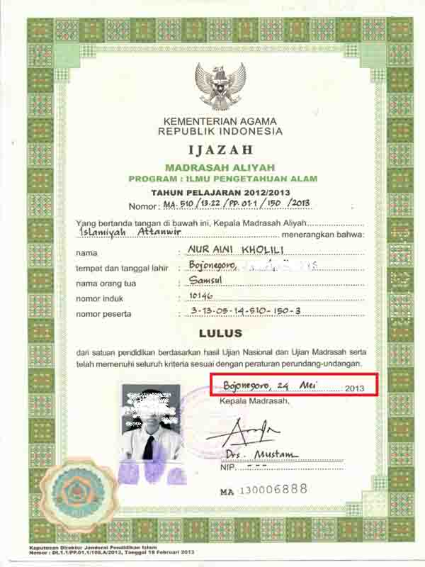 Contoh Nomor Ijazah Sma 2022 Conference Imagesee Vrogue