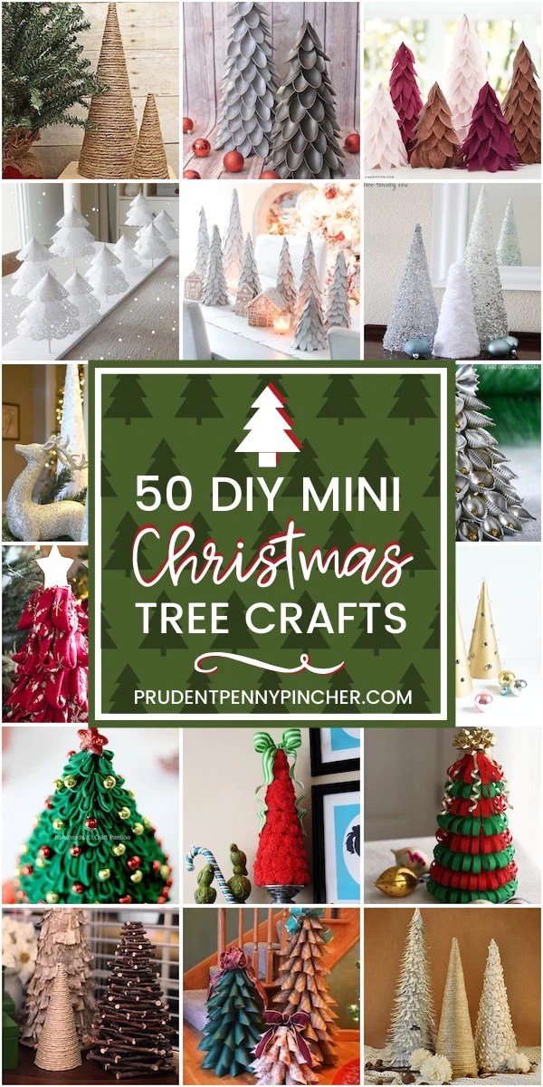 50 Diy Mini Christmas Tree Crafts Prudent Penny Pincher