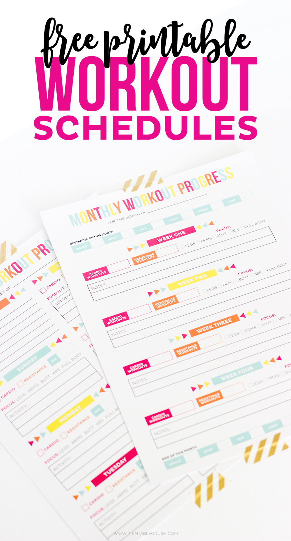 Free Workout Calendar Printable Calendar Printables