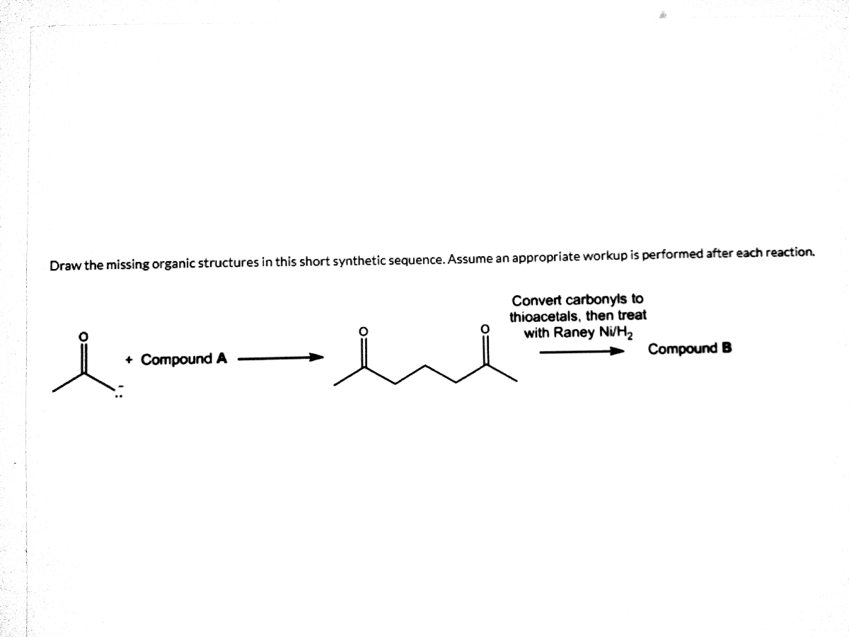 Draw The Missing Organic Structures In This Short Synthetic Sequence