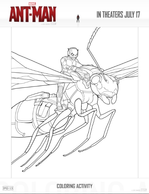 Free Ant Man Printable Coloring Sheets And Games Raising Whasians