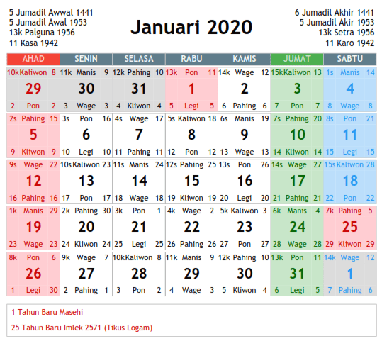 Kalender 2021 Lengkap Dengan Hijriyah Pdf Kalender Tahun 2021