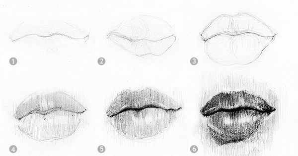 7 Pasos Para Dibujar Labios Humanos Ideas Labios Tatuados Letra