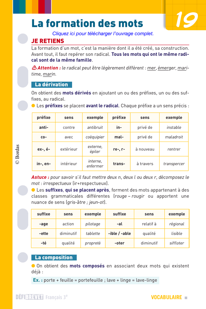 Fiche De Revision Brevet Francais A Imprimer Histoiregéographie S Révision