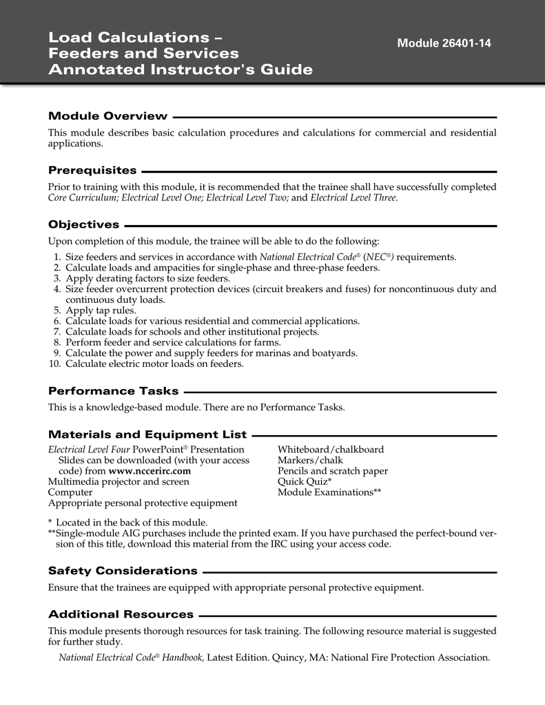 Nec Commercial Load Calculation Worksheet