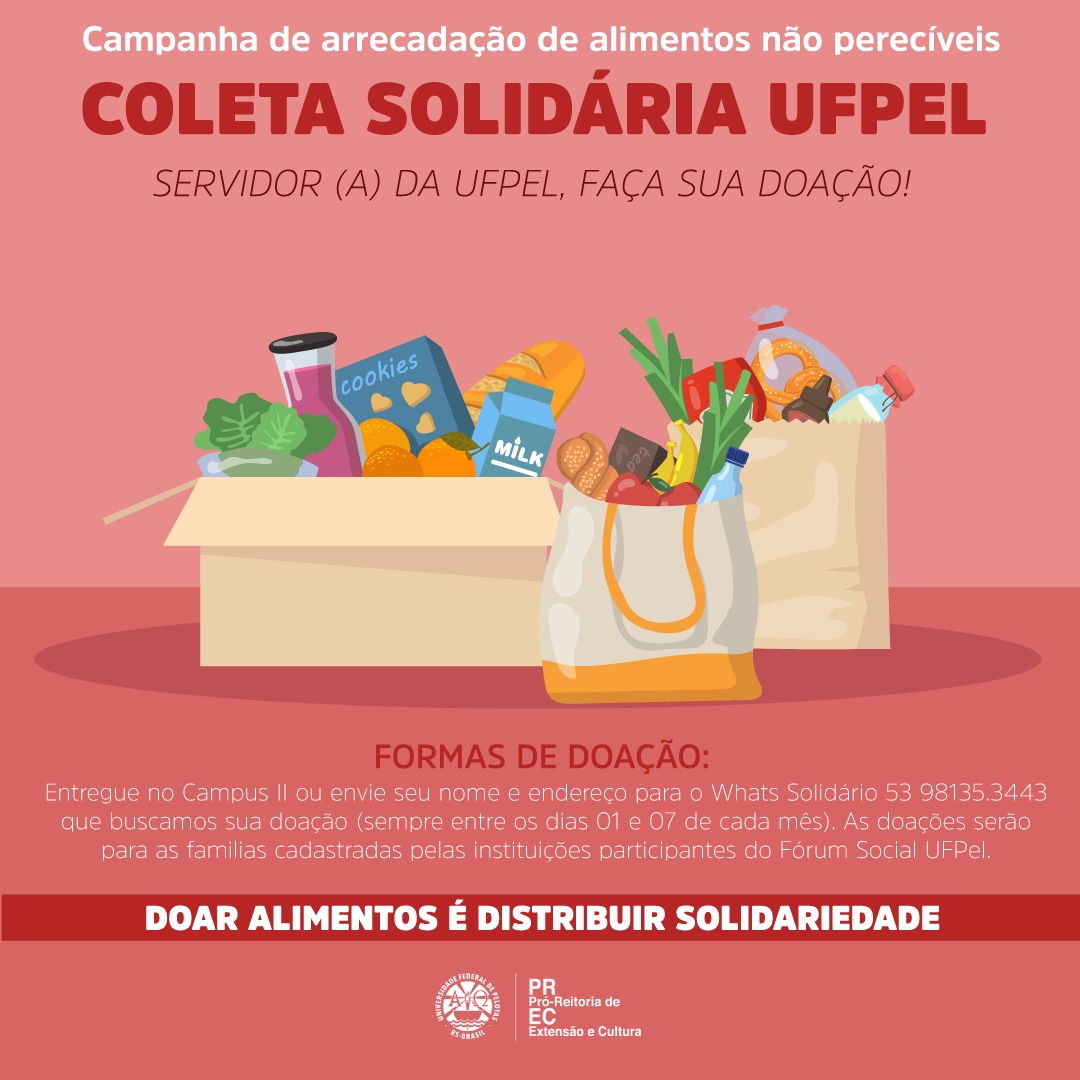 Coordenação De Comunicação Social Campanha Coleta Solidária Da Ufpel